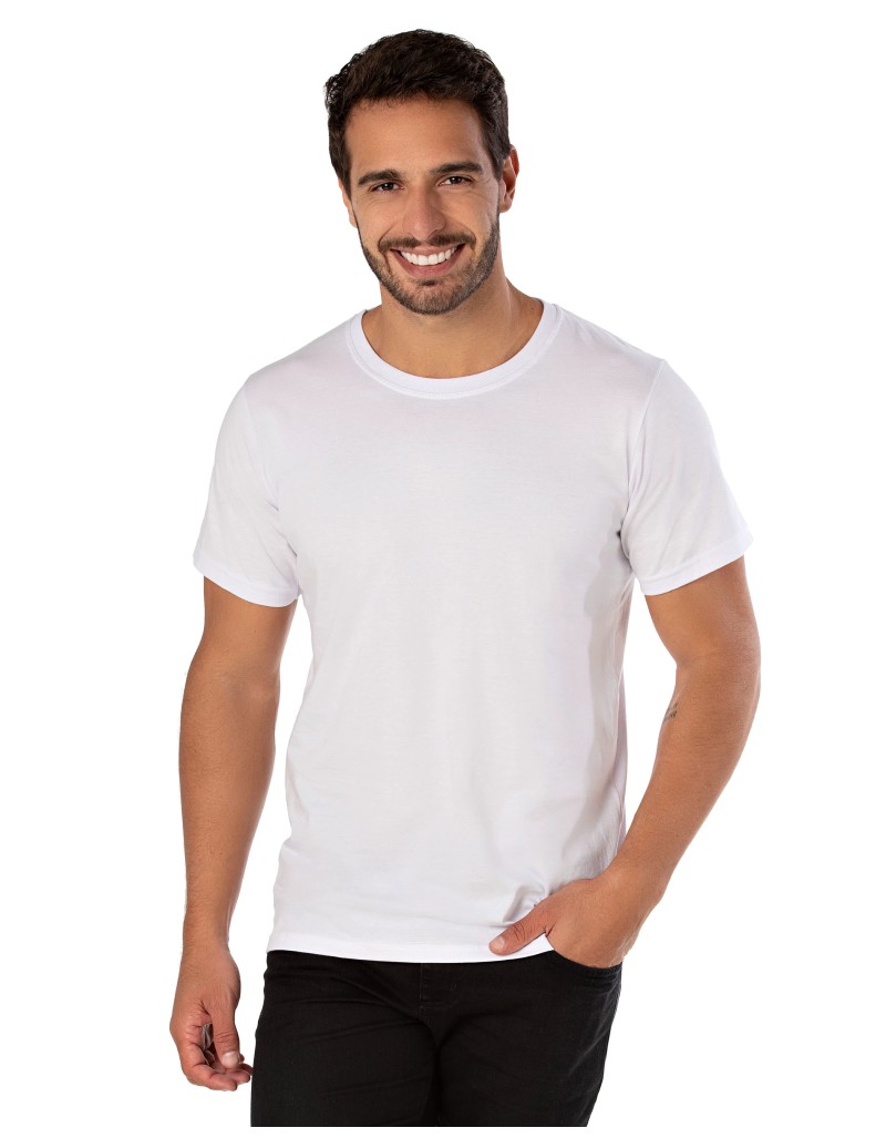 Camiseta de Algodão Premium Branca Camiseta de Algodão Premium Branca
